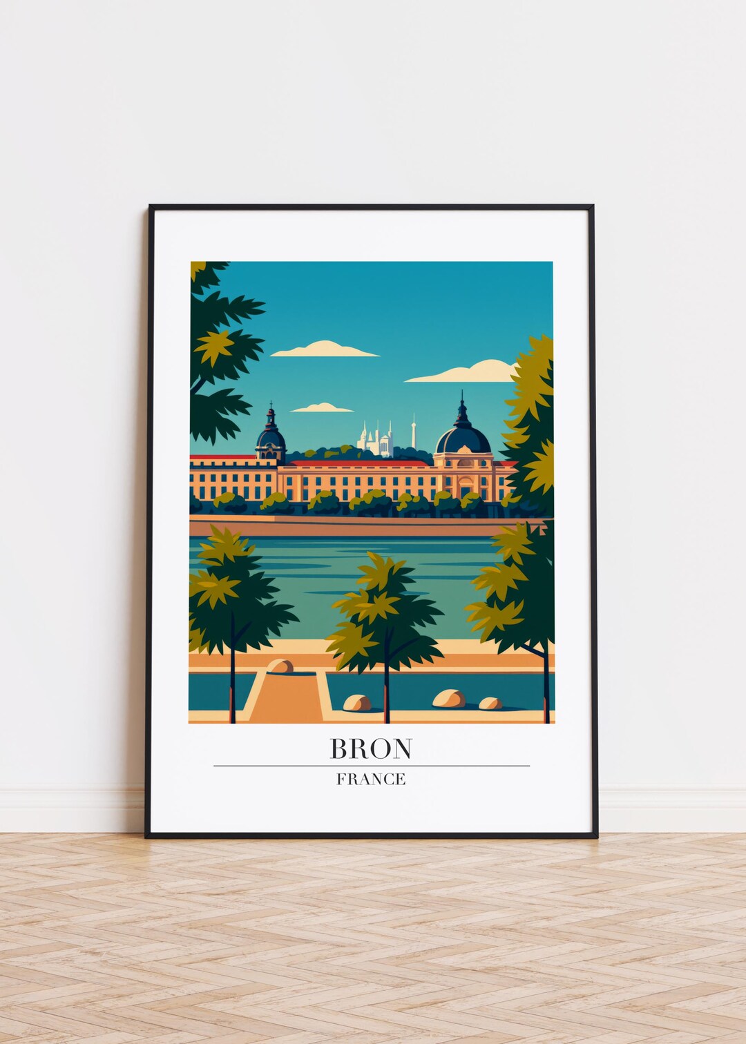 Bron Print : Modern Travel Poster Style Bron Poster - Etsy