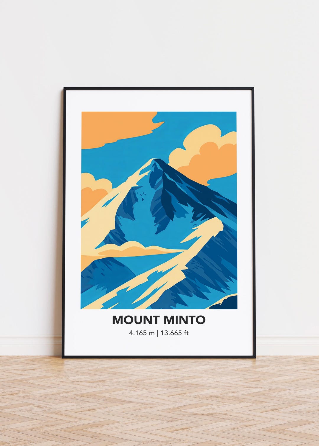 Mount Minto Art Print: Modern Mountain Illustration - Etsy