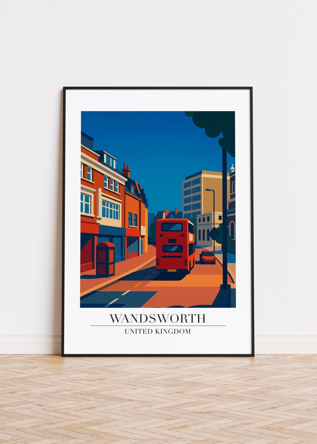 Wandsworth Print : Modern Travel Poster Style Wandsworth Poster - Etsy