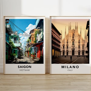 Saigon Poster Vietnam Print Saigon Travel Print Wall Art, Vietnam ...