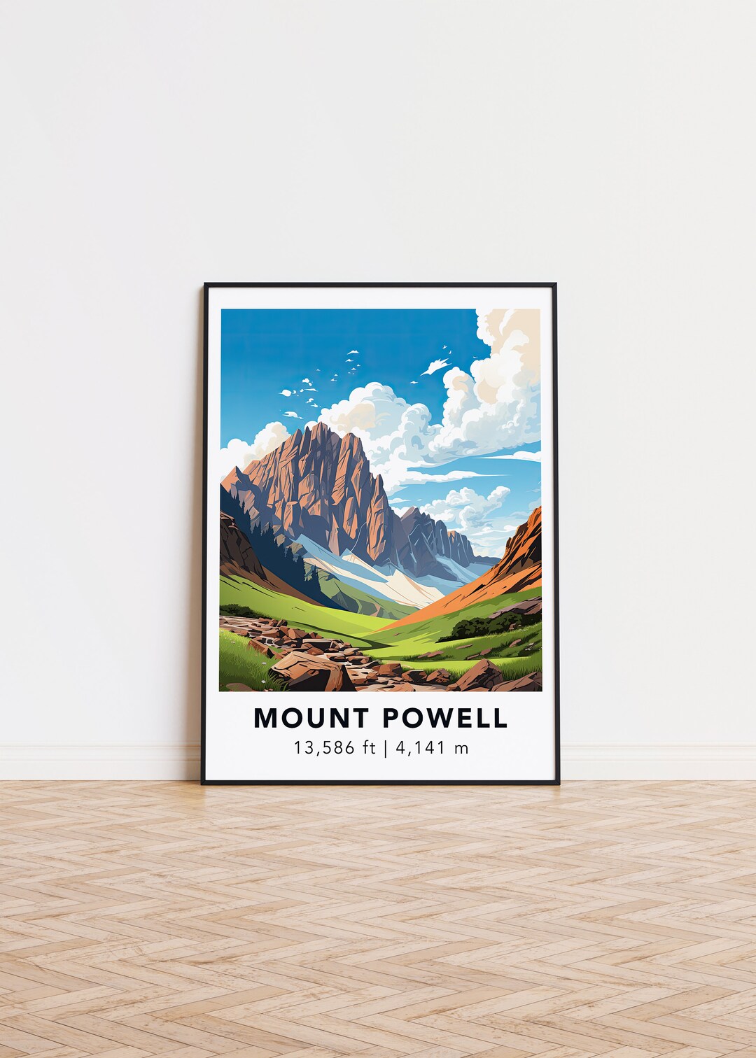Mount Powell Poster Colorado Print Mount Powell Travel Print - Etsy