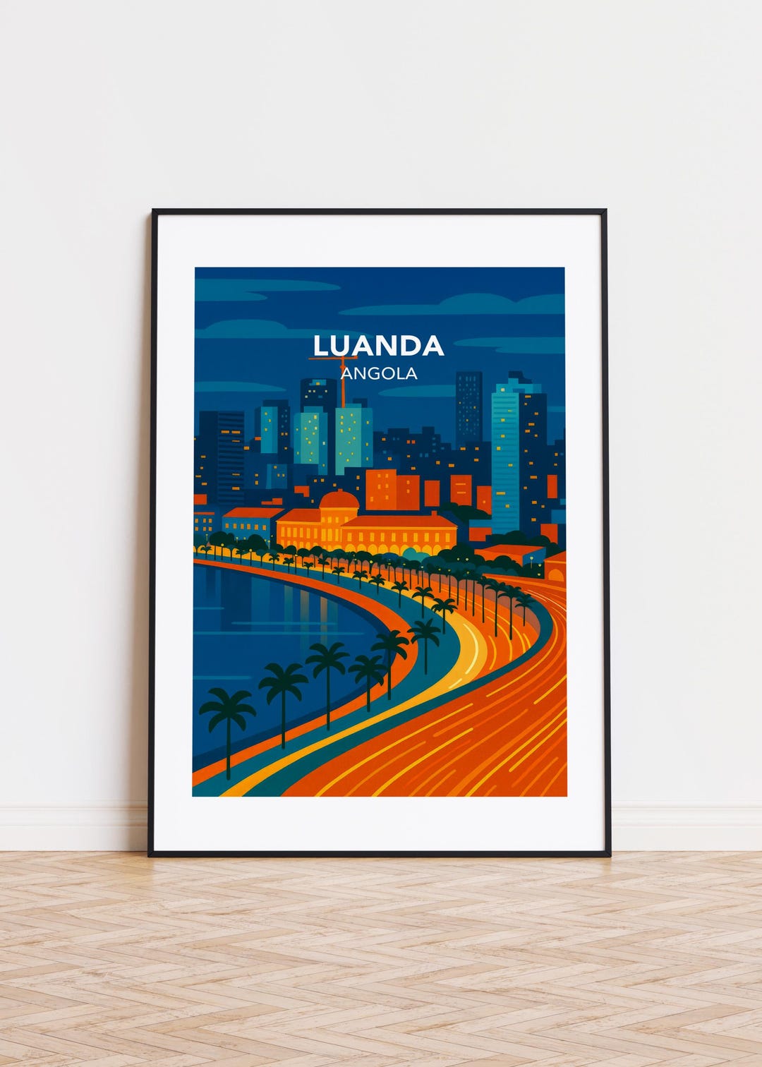 Luanda Poster, Luanda Print, Luanda Illustration, Luanda Art, Luanda ...