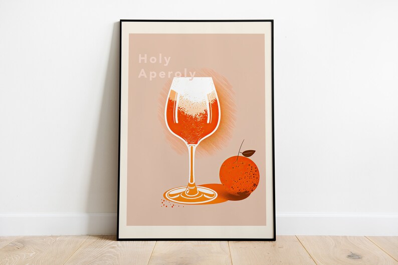 Aperol Premium Poster / Holy Aperoly - Etsy.de
