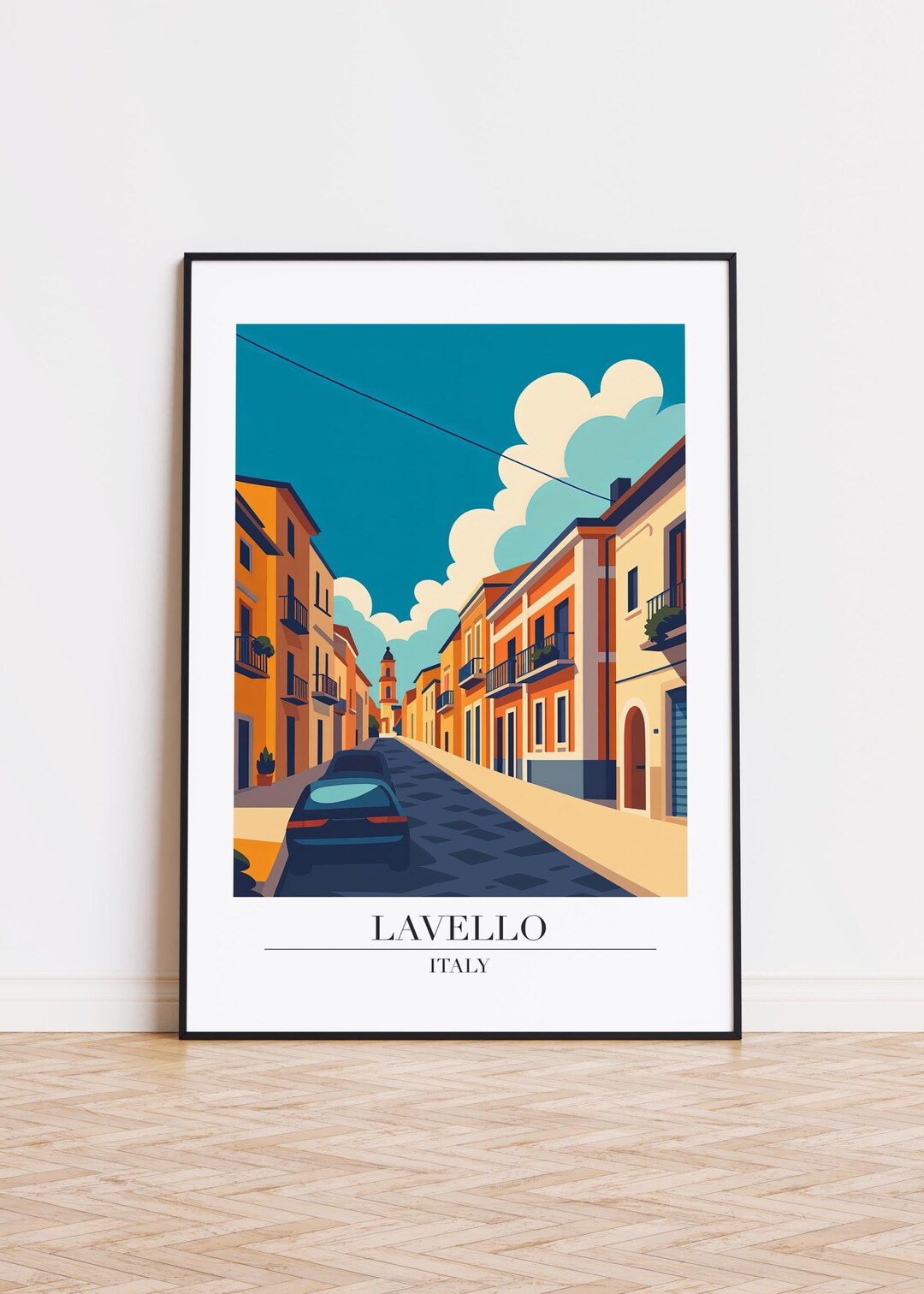 Lavello Print : Modern Travel Poster Style Lavello Poster Italy Art - Etsy