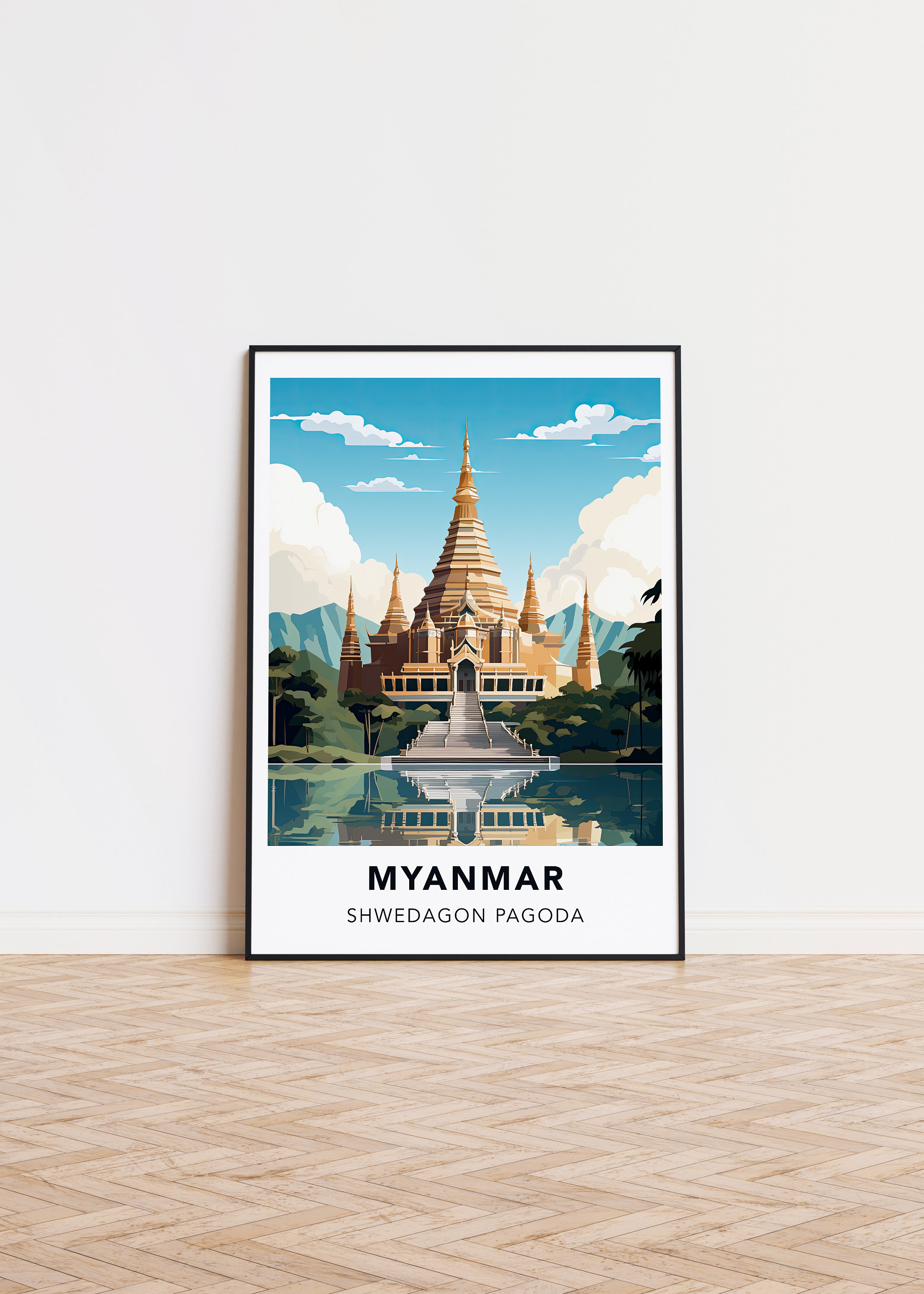 Shwedagon Pagoda Drawing