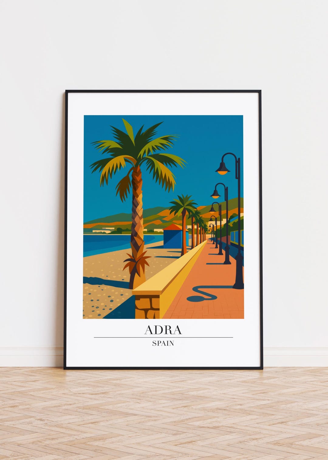 Adra Print : Modern Travel Poster Style Adra Poster - Etsy