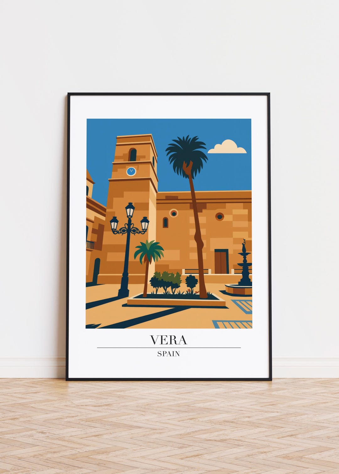 Vera Print : Modern Travel Poster Style Vera Poster - Etsy
