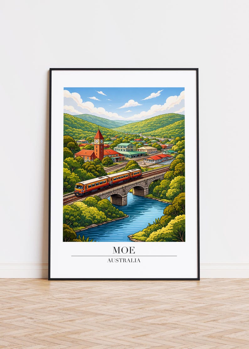 Impresión de Moe: Póster de viaje moderno estilo Moe Póster Australia ...