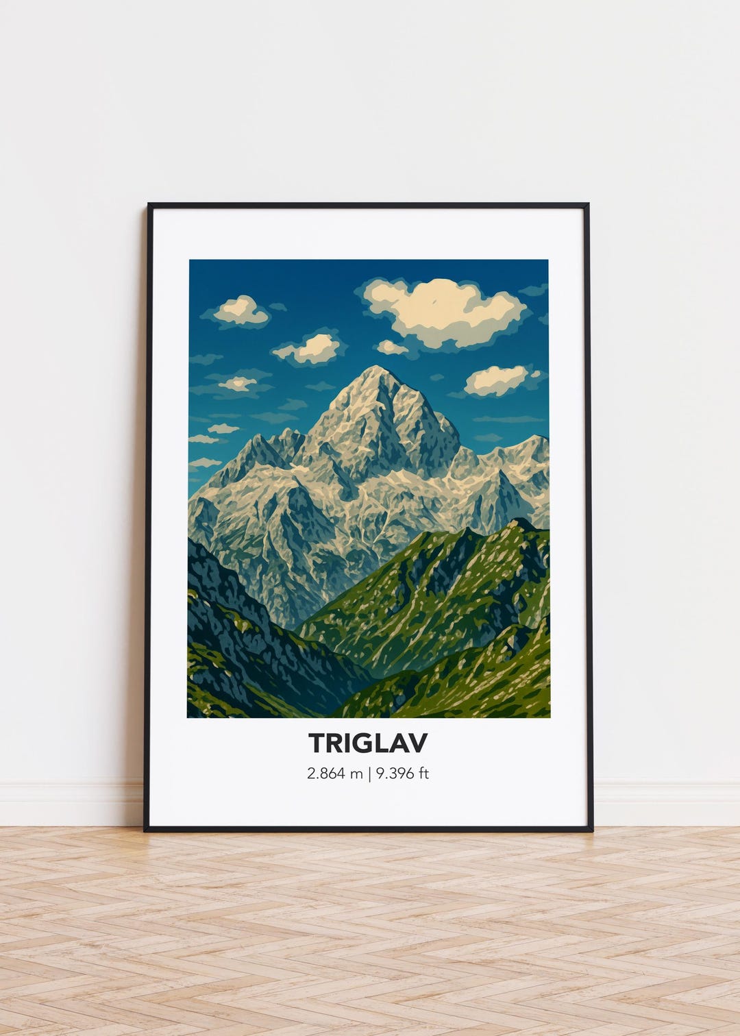 Triglav Mountain Art Print: Slovenia National Park Poster - Etsy