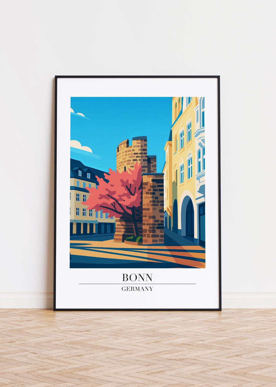 Bonn Germany Poster: City Illustration Art Print - Etsy