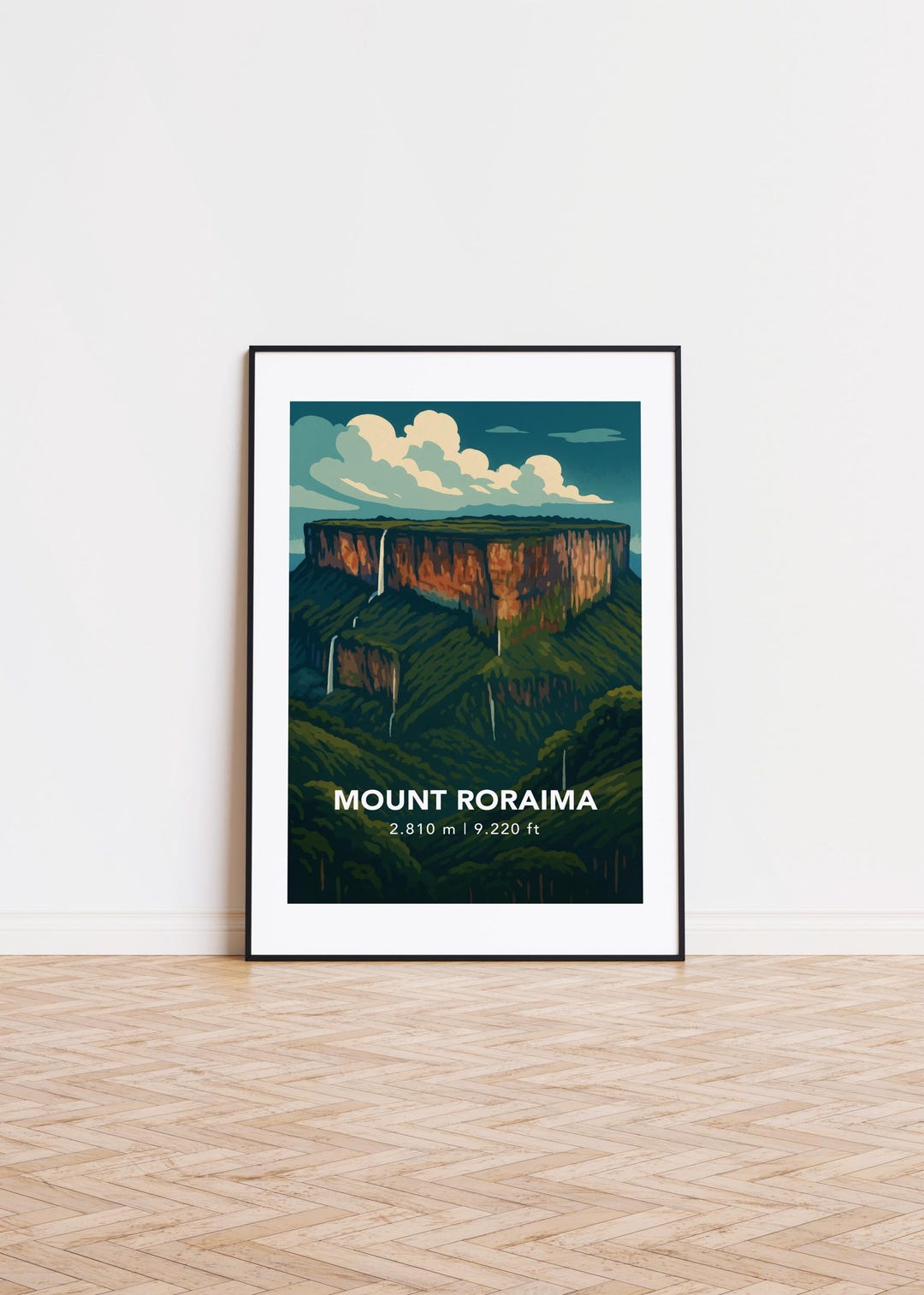 Mount Roraima Poster, Mount Roraima Print, Mount Roraima Illustration ...