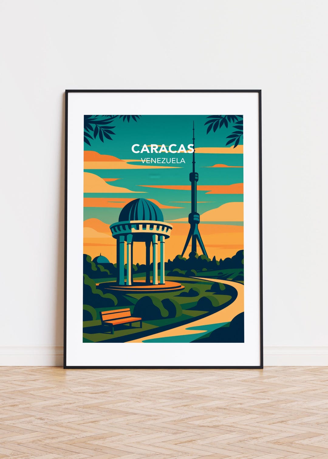 Caracas Venezuela Poster: City Skyline Art Print - Etsy
