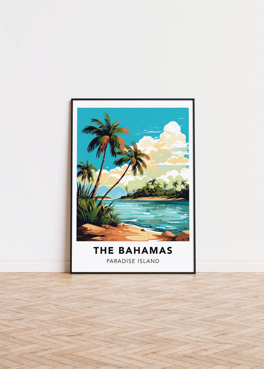 The Bahamas Poster Paradise Island Print the Bahamas Travel Print Wall ...