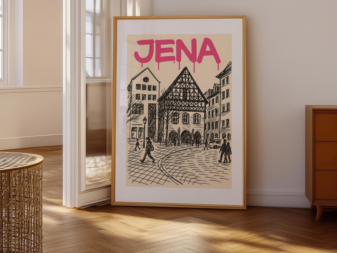 Jena Poster : Modern Graffiti Style Jena Print - Etsy