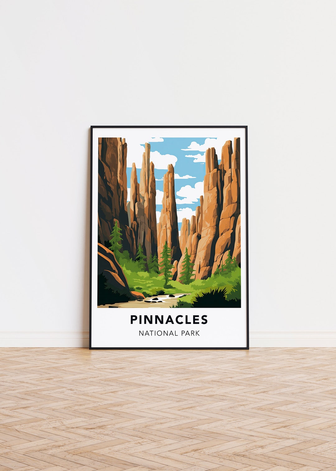 Pinnacles National Park Travel Print Wall Art Pinnacles Wall Hanging ...