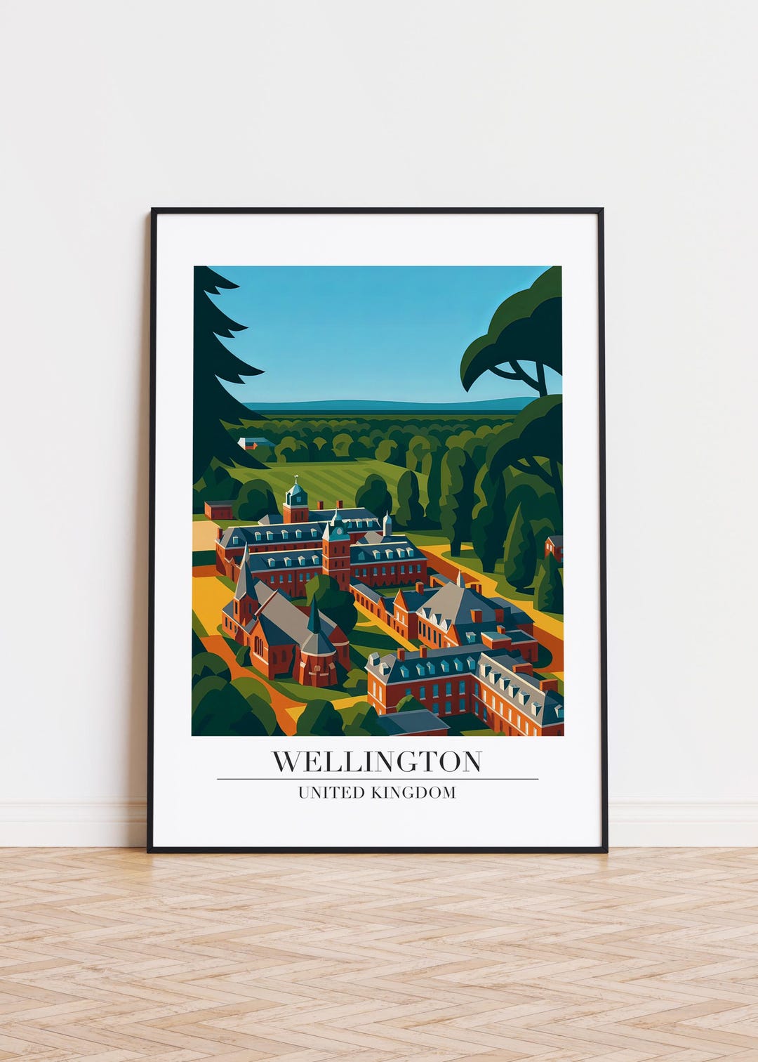 Wellington Poster: United Kingdom Illustration Art Print - Etsy