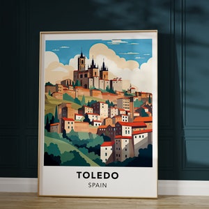 Toledo Poster Spain Print Toledo Travel Print Wall Art, Spain Travel ...