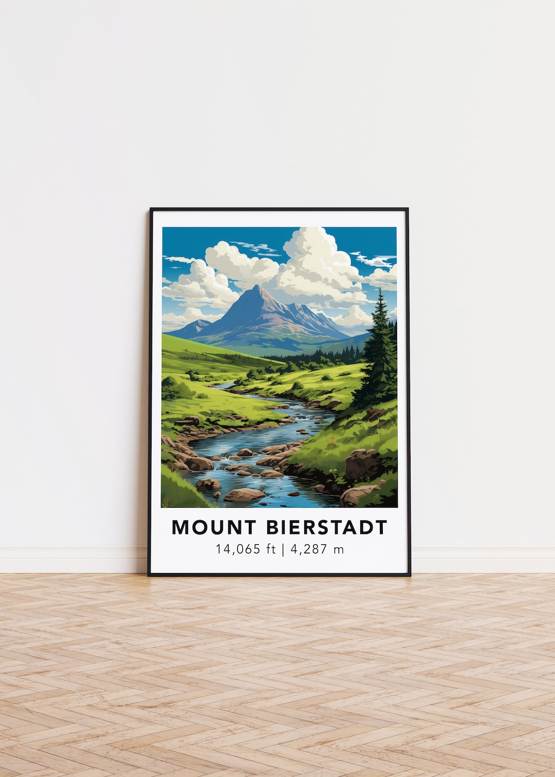 Mount Bierstadt Poster Colorado Print Mount Bierstadt Travel Print Wall ...