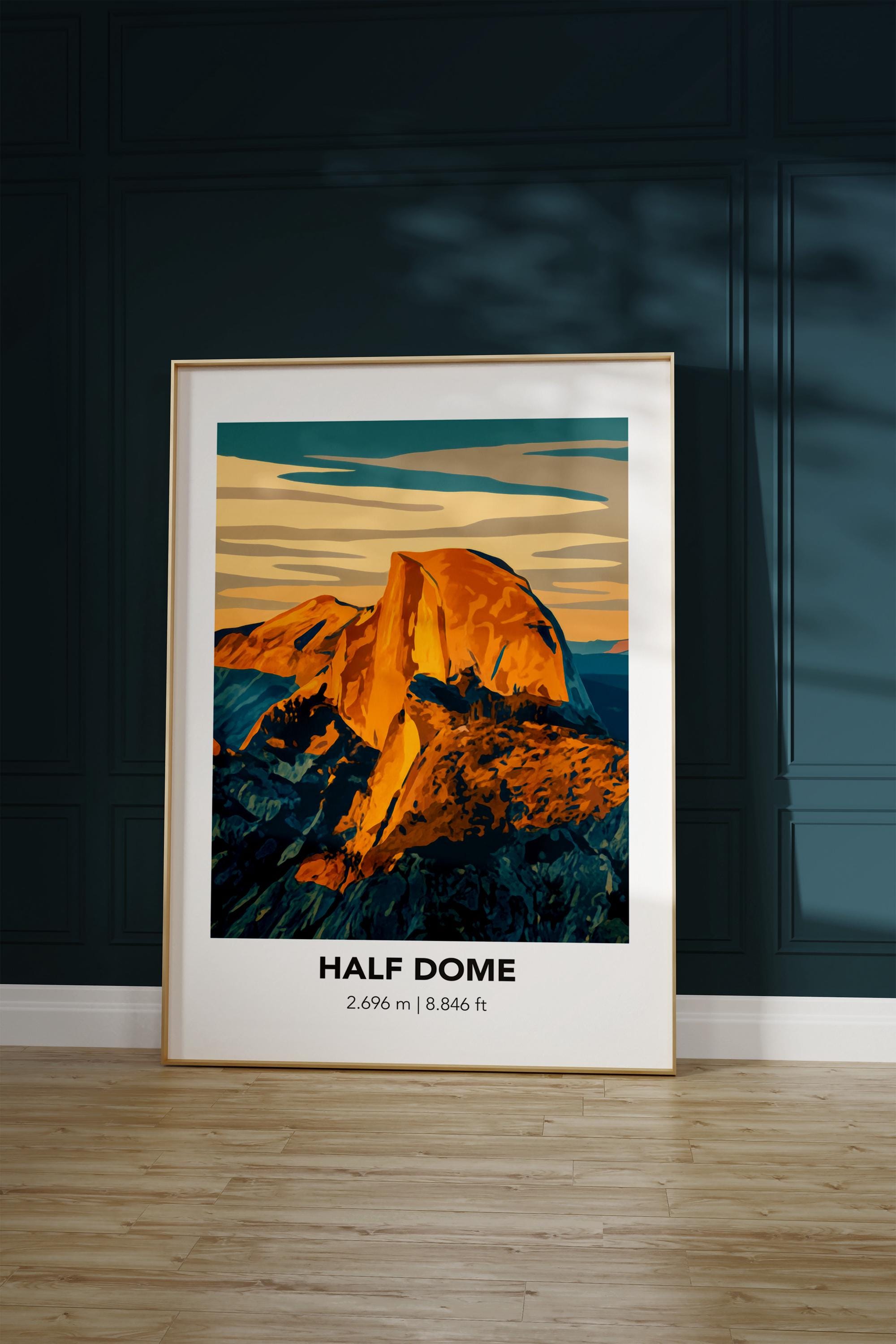 Half Dome Poster: Yosemite National Park Art Print - Etsy