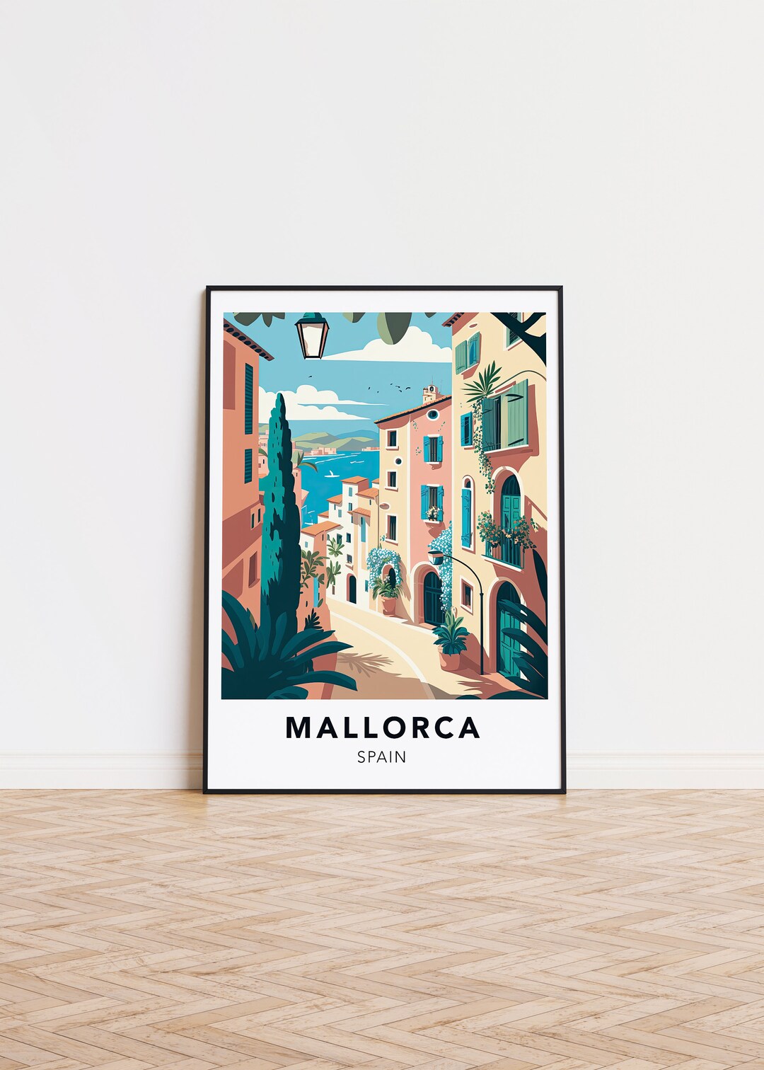 Mallorca Print Spain Poster Designed in Germany, Printed in 32 ...