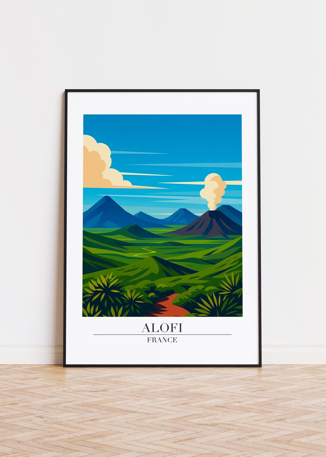 Alofi France Poster: City Illustration Art Print - Etsy