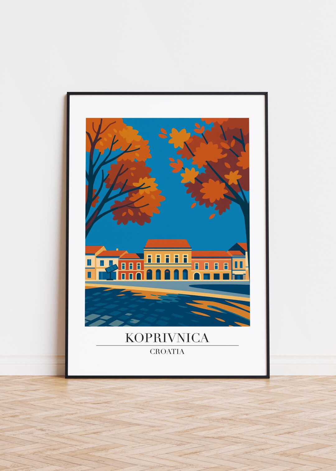 Koprivnica Croatia Poster: City Skyline Art Print - Etsy