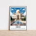 Oman Poster Sultan Qaboos Grand Mosque Print Oman Travel Print Wall Art ...