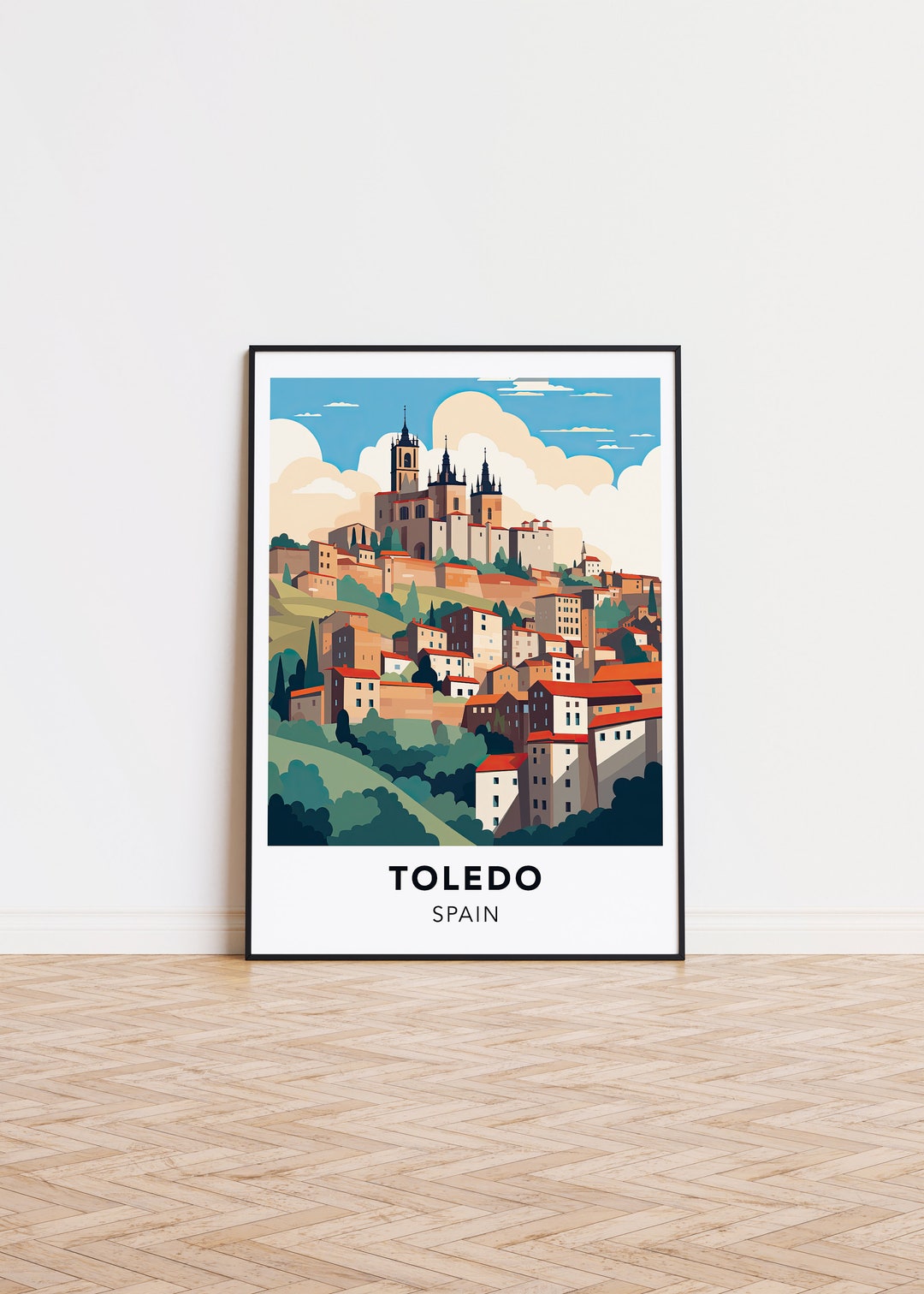 Toledo Poster Spain Print Toledo Travel Print Wall Art, Spain Travel ...