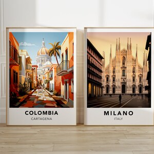 Colombia Poster Cartagena Print Colombia Travel Print Wall Art ...