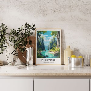 Philippines Poster Palawan Island Print Philippines Travel Print Wall ...
