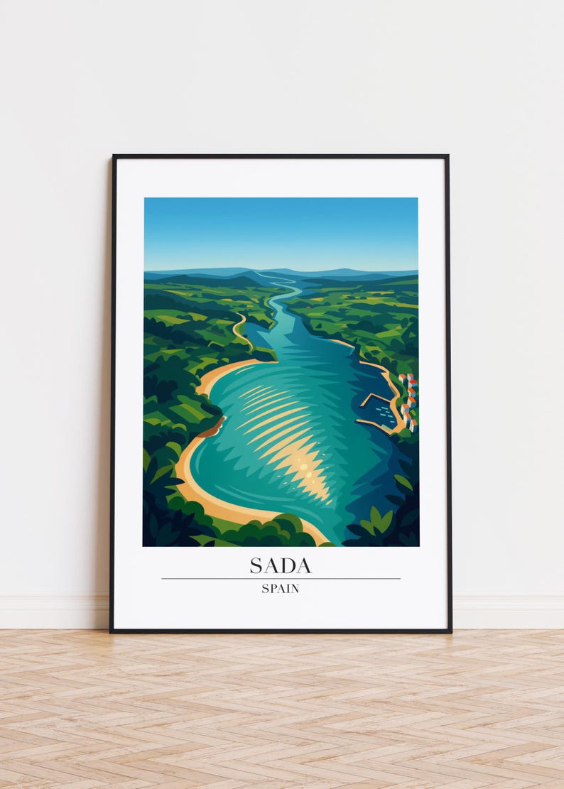 Sada Print : Modern Travel Poster Style Sada Poster - Etsy