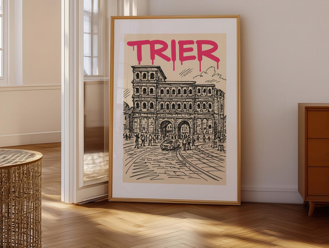 Trier Poster : Modern Graffiti Style Trier Print - Etsy