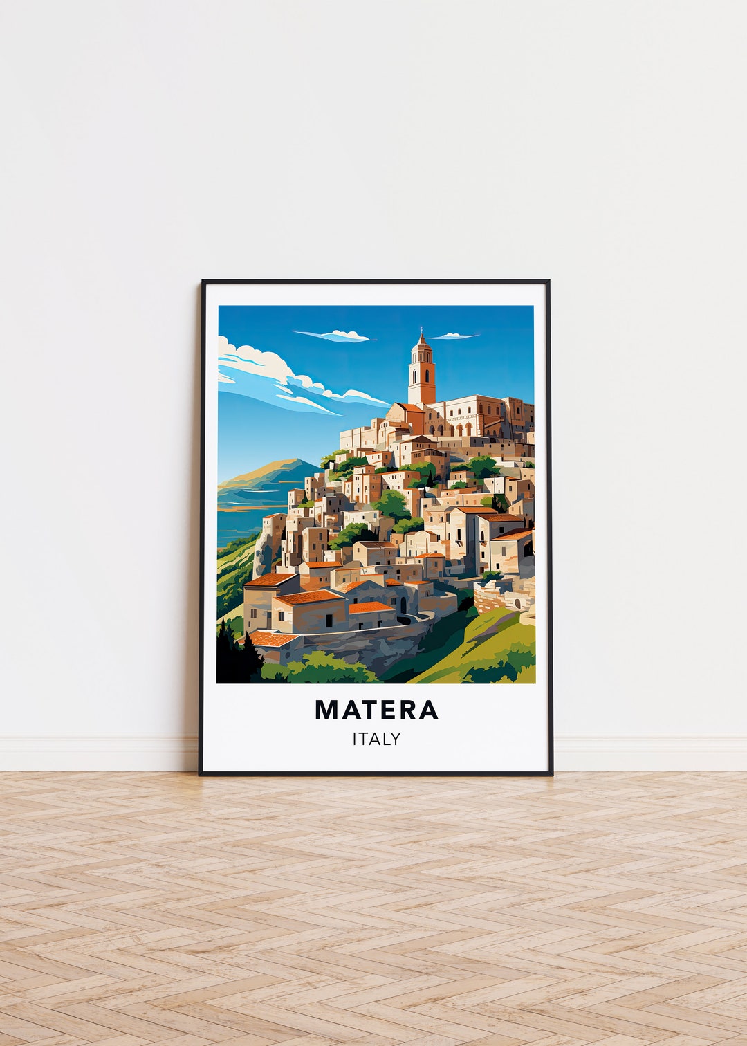 Matera Poster Italy Print Matera Travel Print Wall Art, Italy Travel ...