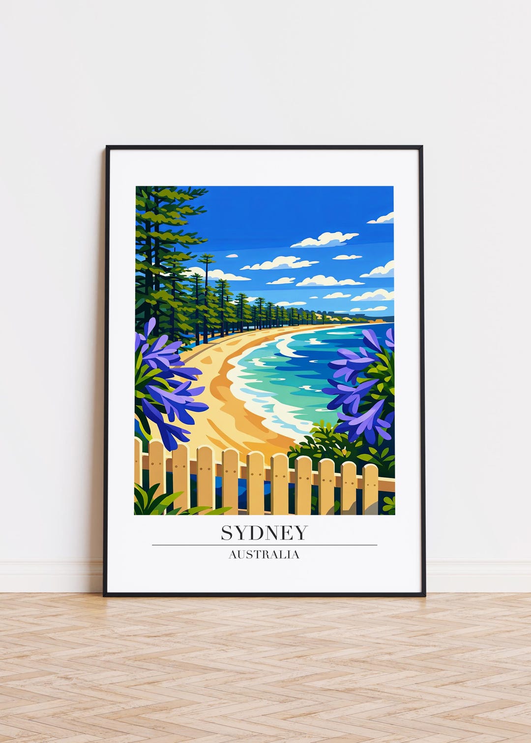 Sydney Print : Modern Travel Poster Style Sydney Poster Australia Art ...