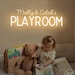 Custom Playroom Sign With Names Neon Sign, Let's Play Sign, Kid's Room ...