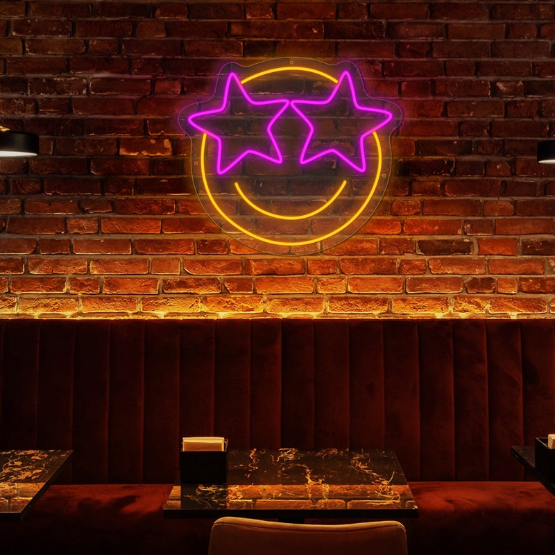 Led Neon Star Wall Lights - Etsy UK