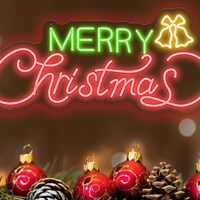 Personalized Christmas Metal Wall Art, Christmas Metal Name Sign, Led ...