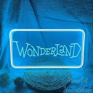 Wonderland Led Sign, Neon Sign Bedroom, Party Decor Sign, Wonderland ...