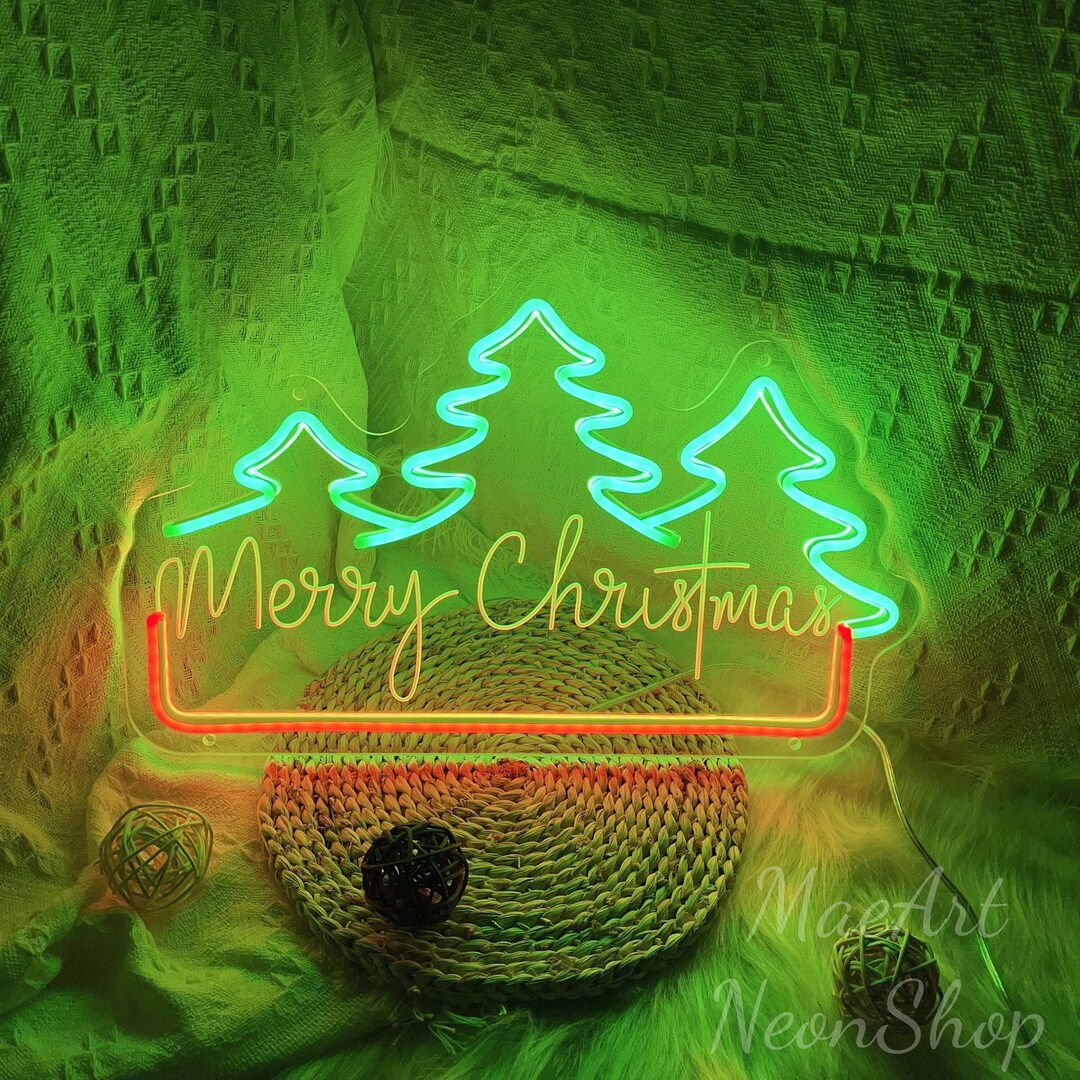 Merry Christmas Neon Sign, Christmas Led Sign Custom Neon Sign, Home ...
