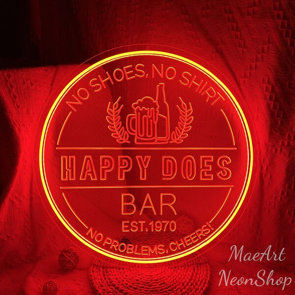 Lighted Bar Sign - Etsy