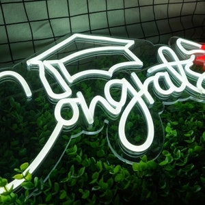 Congrats Neon Sign Custom Graduation Gifts Graduation Grad Neon Sign ...