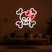 Pink Bowknot Skull Neon Signs Spooky Skull Neon Sign Funny - Etsy