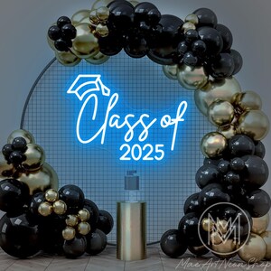 Class of 2025 Neon Sign, Graduation Neon Light, Grad Prom 2025 ...