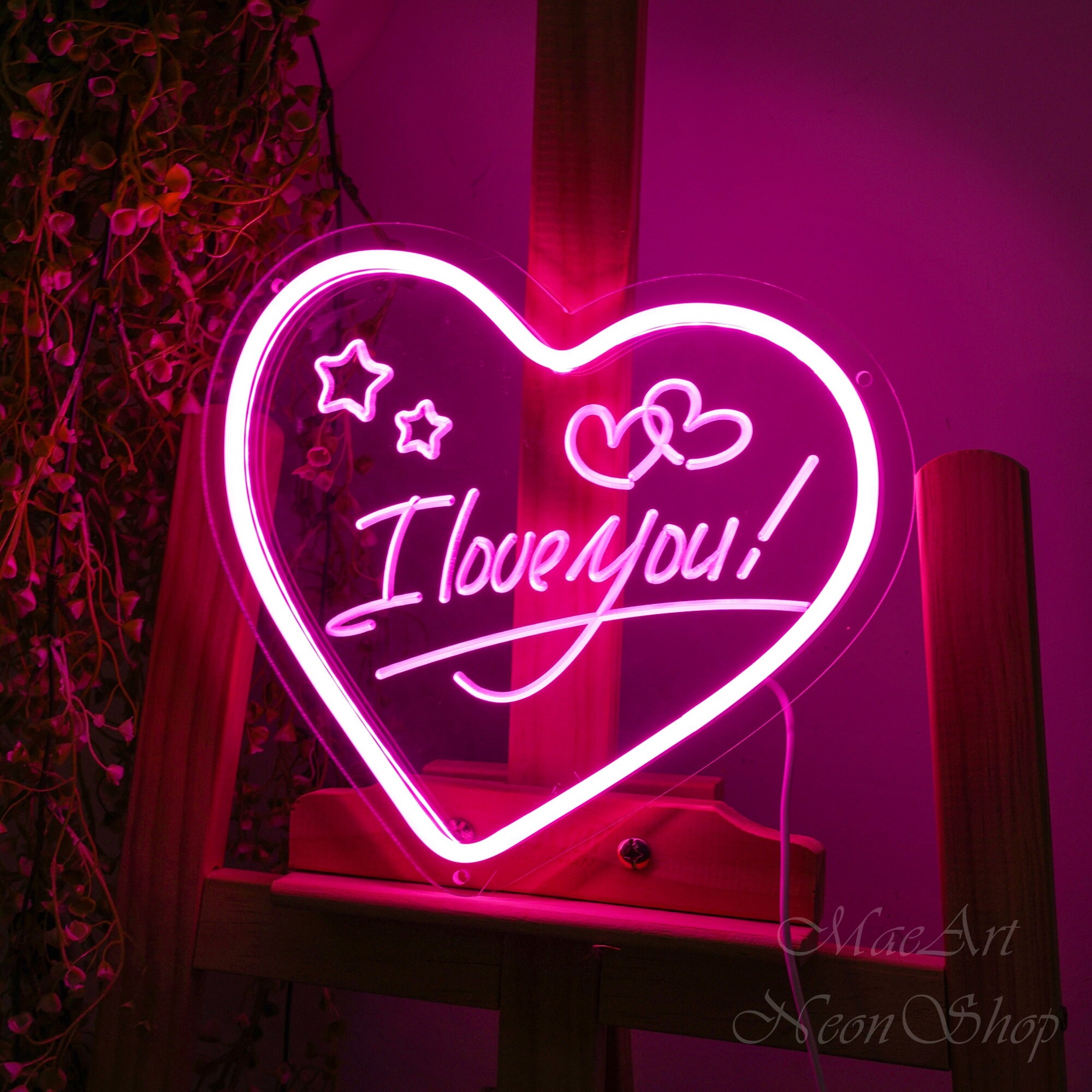 I Love You Neon Sign LED Custom Neon Light Wedding - Etsy Australia