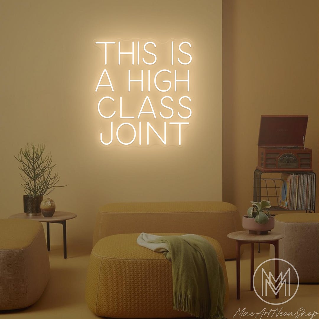 This is a High Class Joint Neon Sign Apartment Modern Neon Sign Dorm ...
