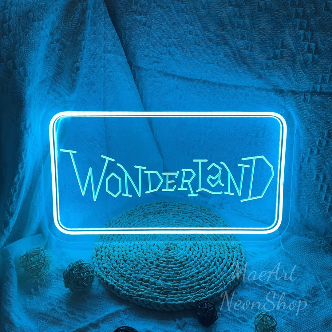 Wonderland Led Sign, Neon Sign Bedroom, Party Decor Sign, Wonderland ...