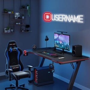 Custom Gamer Neon Sign , Gamer Tag Sign, Game Room Decor, Gaming Wall ...