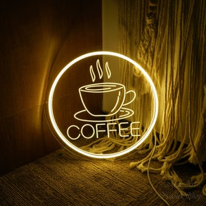 Cofeee Bar Light, USB Light up Sign, Coffee Shop Signage, Opening Gift ...