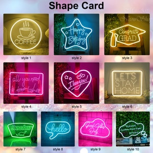 Neon Signs Mini Neon Sign Bedroom Custom Name Quate Kids Heart Small ...
