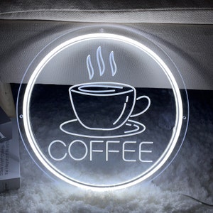 COFFEE Neon Sign, USB Led Sign, Custom Shop Signage, Opening Gift ...